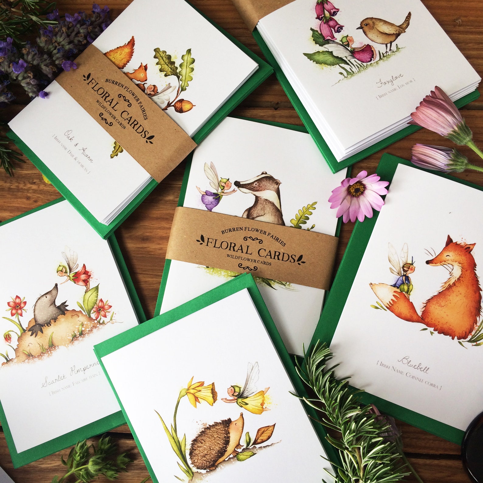 WILDLIFE CARDS - Pack of 6 - Etsy