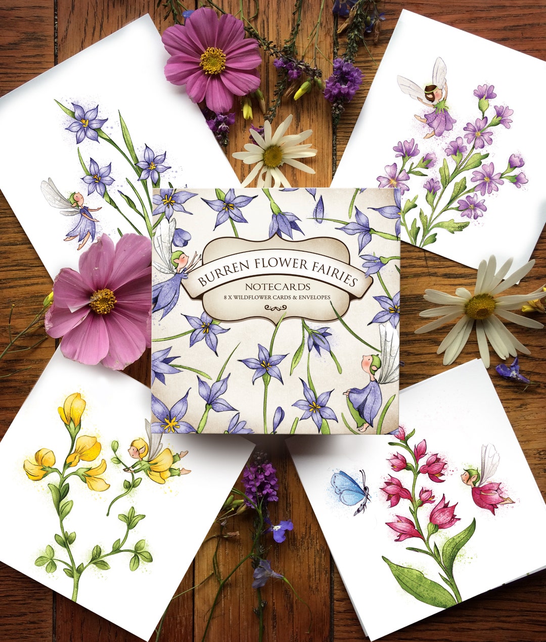 Box of 8 Greetings Cards (set 6) - Etsy