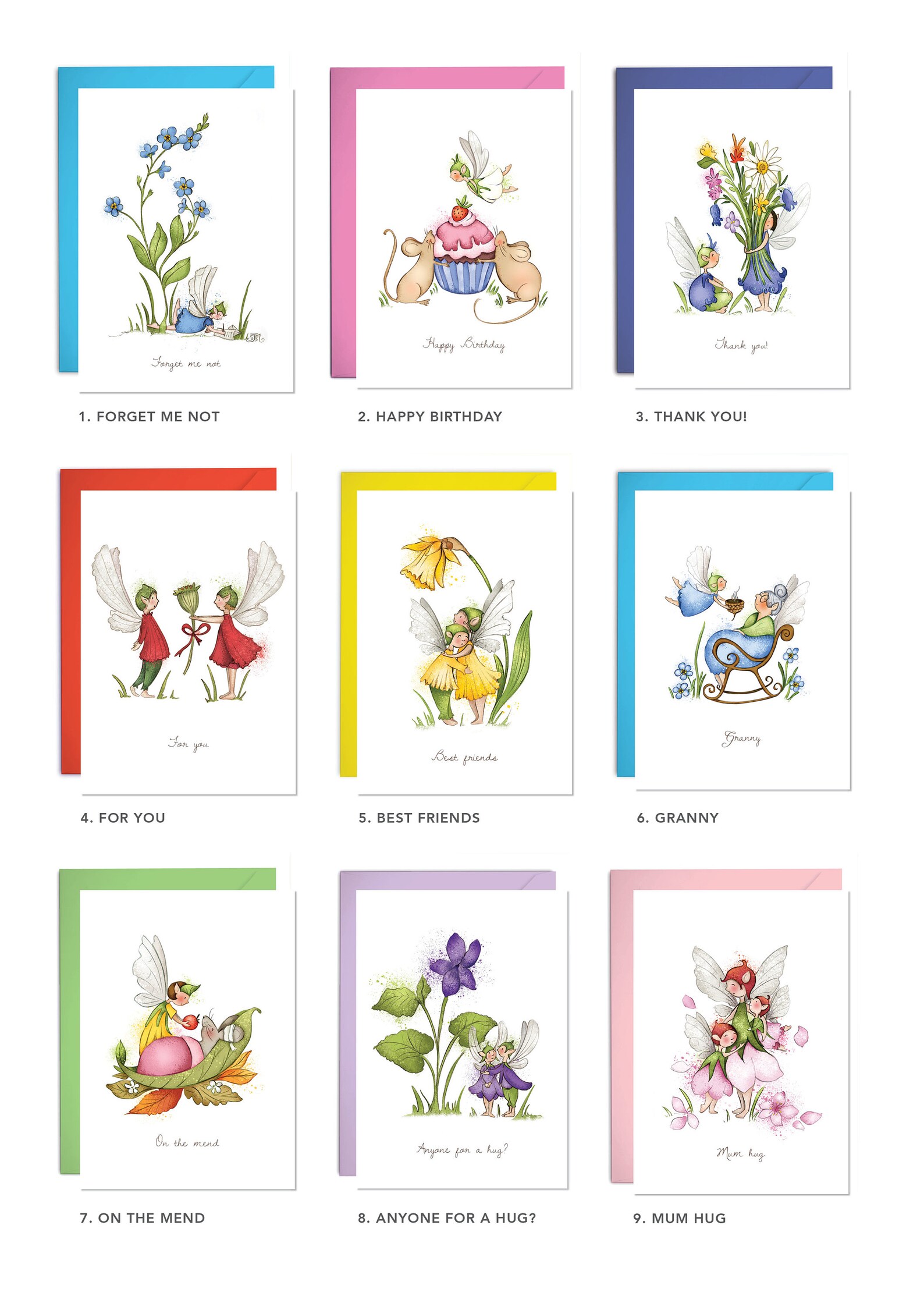 CARE CARDS Choose Any 5 Designs - Etsy