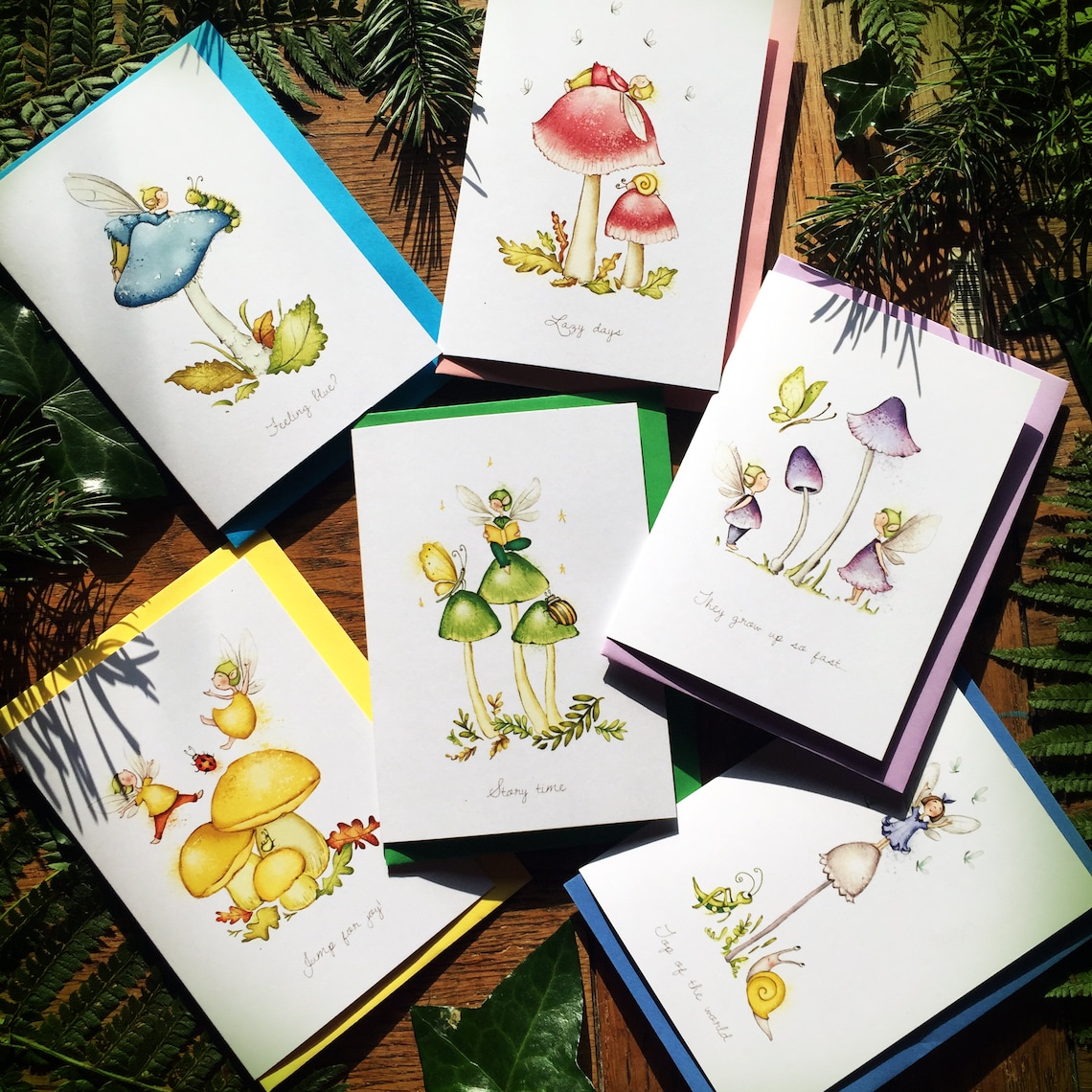 Mushroom Cards Set 2 - Etsy