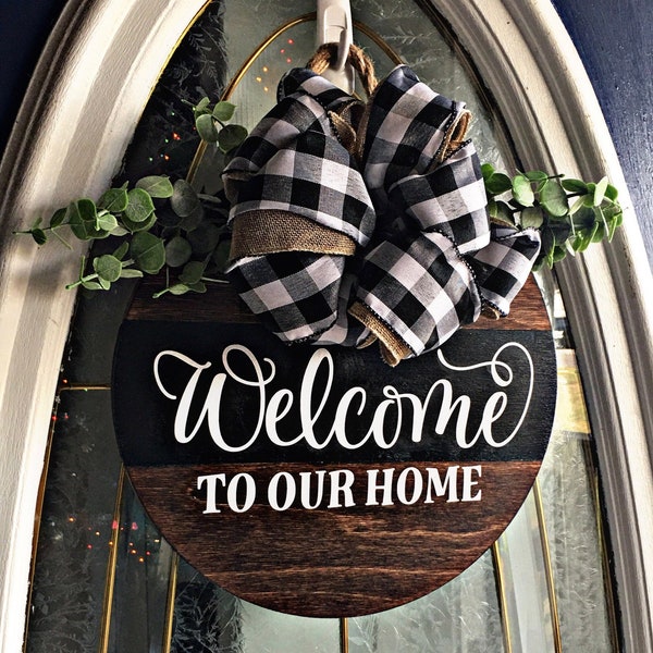 Welcome Door Sign - Etsy
