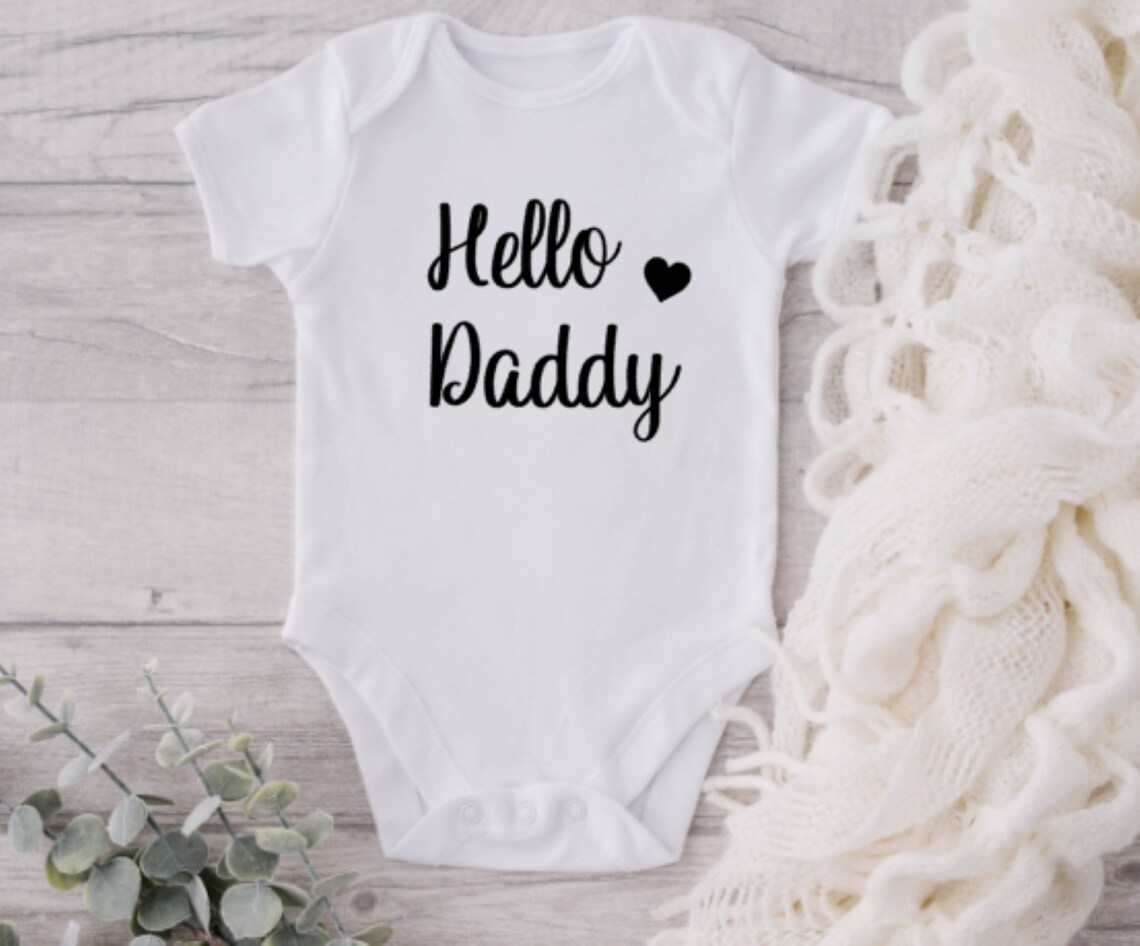 Hello Daddy Pregnancy Announcementgift for Daddyhello Daddy - Etsy