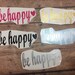 Be Happy Decal,be Happy Sticker,be Happy,vinyl Sticker,car Decal,flower ...