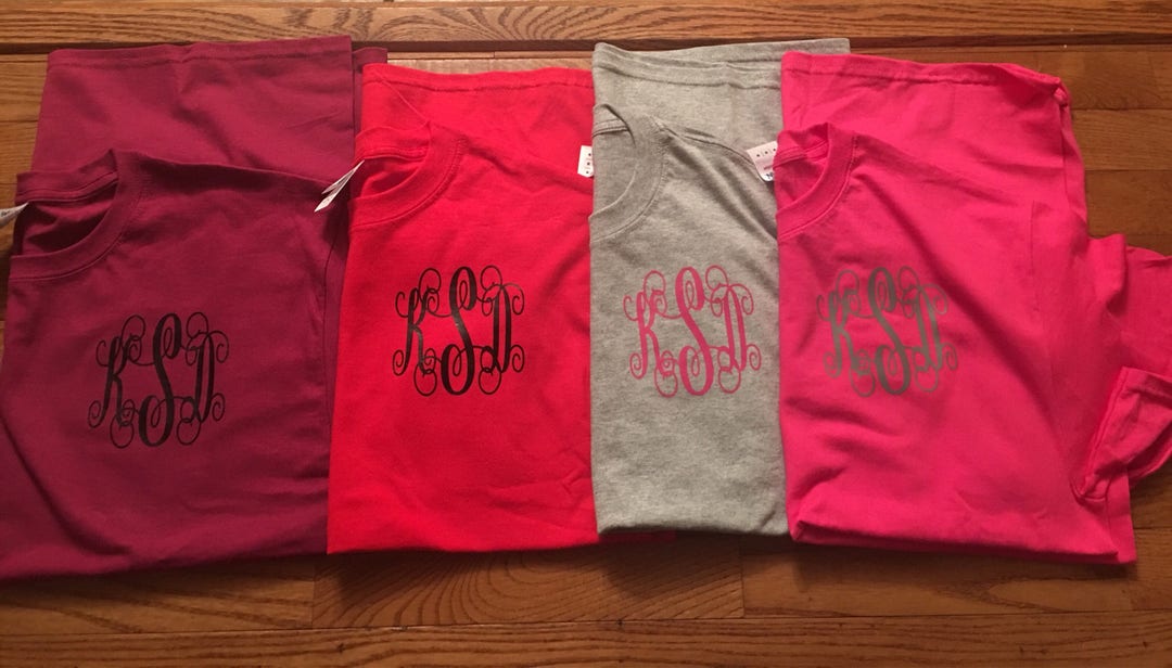 Monogram Shirts Monogram Gift-personalized T-shirt-southern Monogram ...