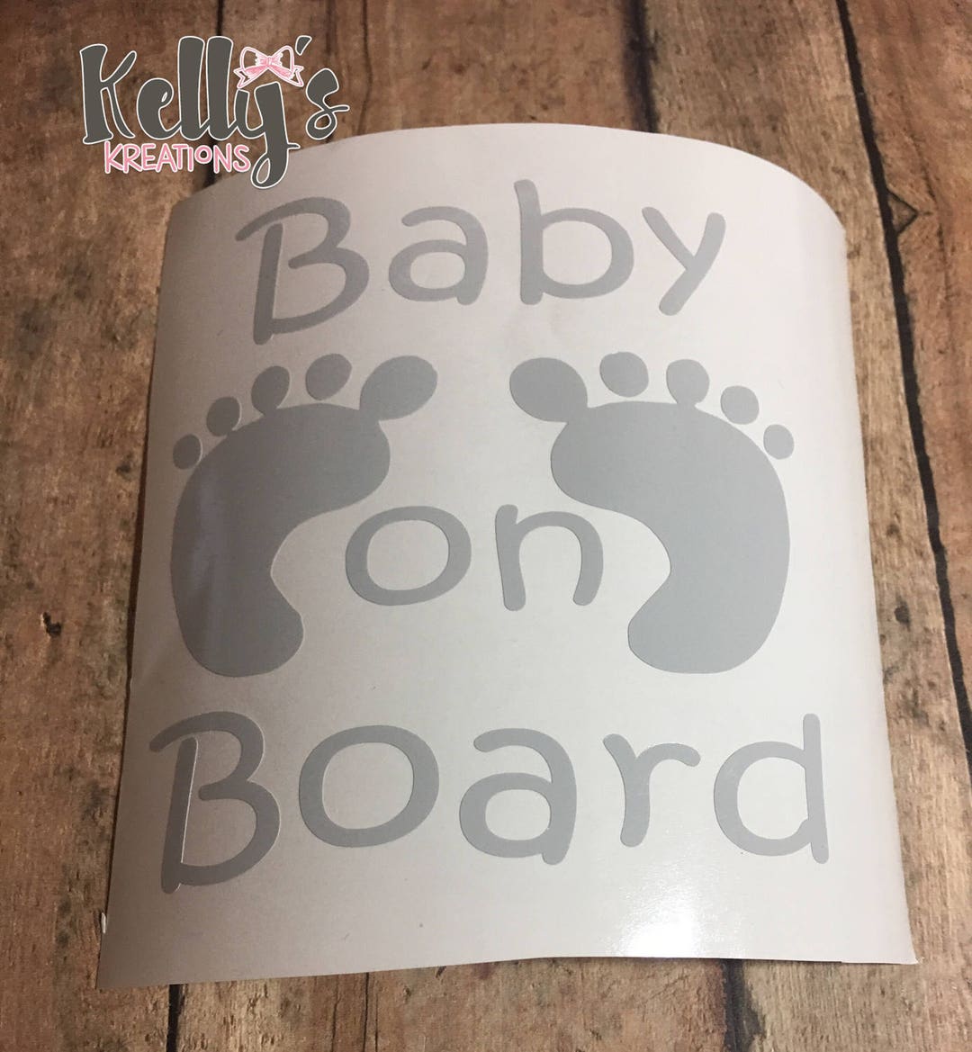 Baby on Board Decal- Car Decal- New Baby Decal- Permanent Car Decal ...