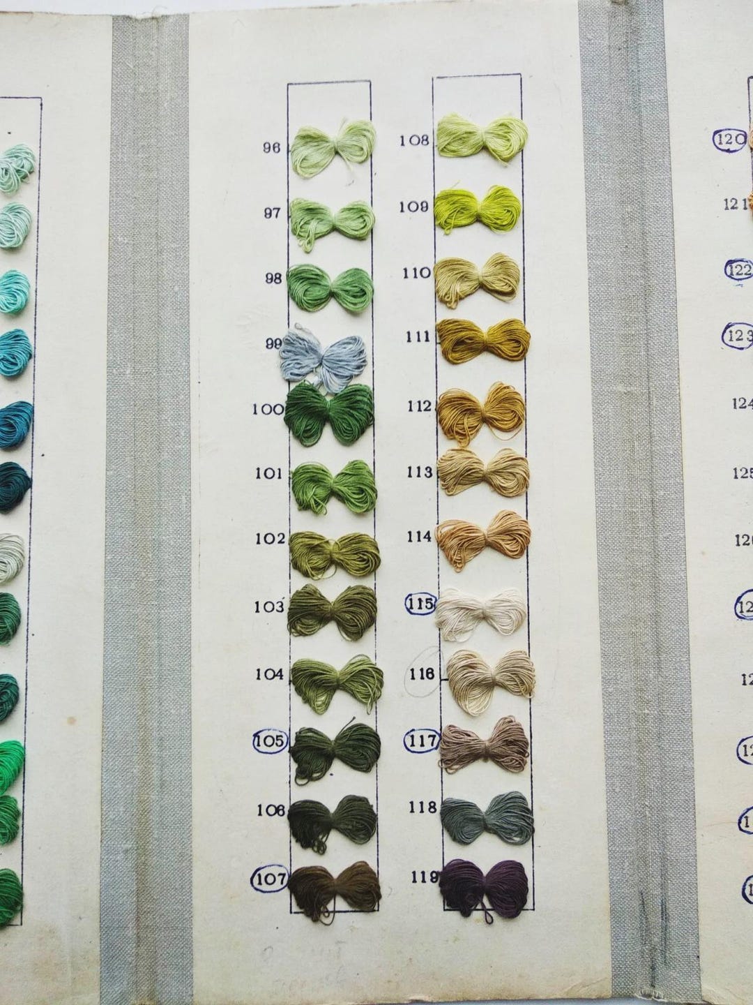 1982 Sewing Cotton Thread Color Chart Карта цветов швейных ...