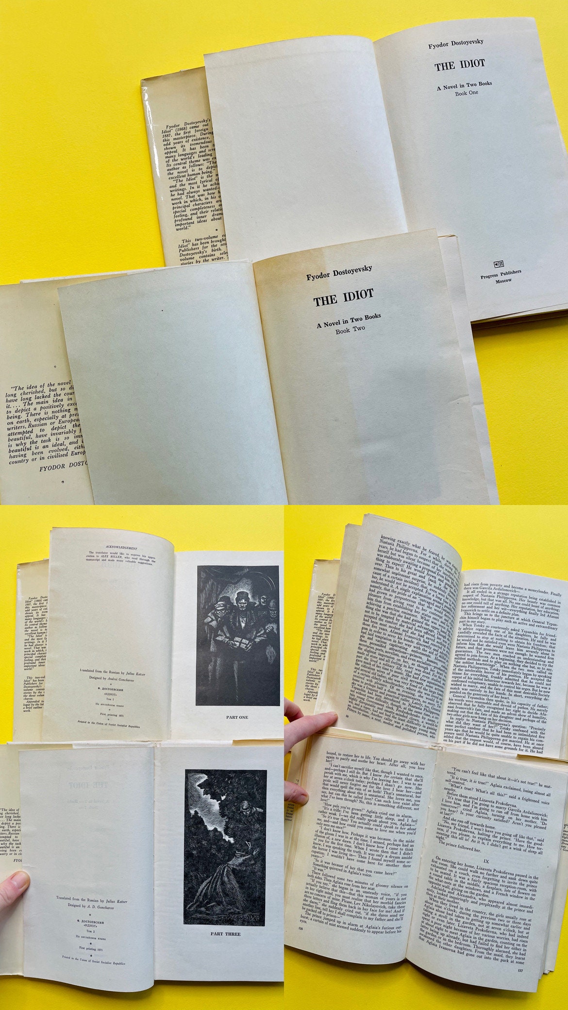Fyodor Dostoevsky Set of 5 Books the Idiot the House of the Dead the ...