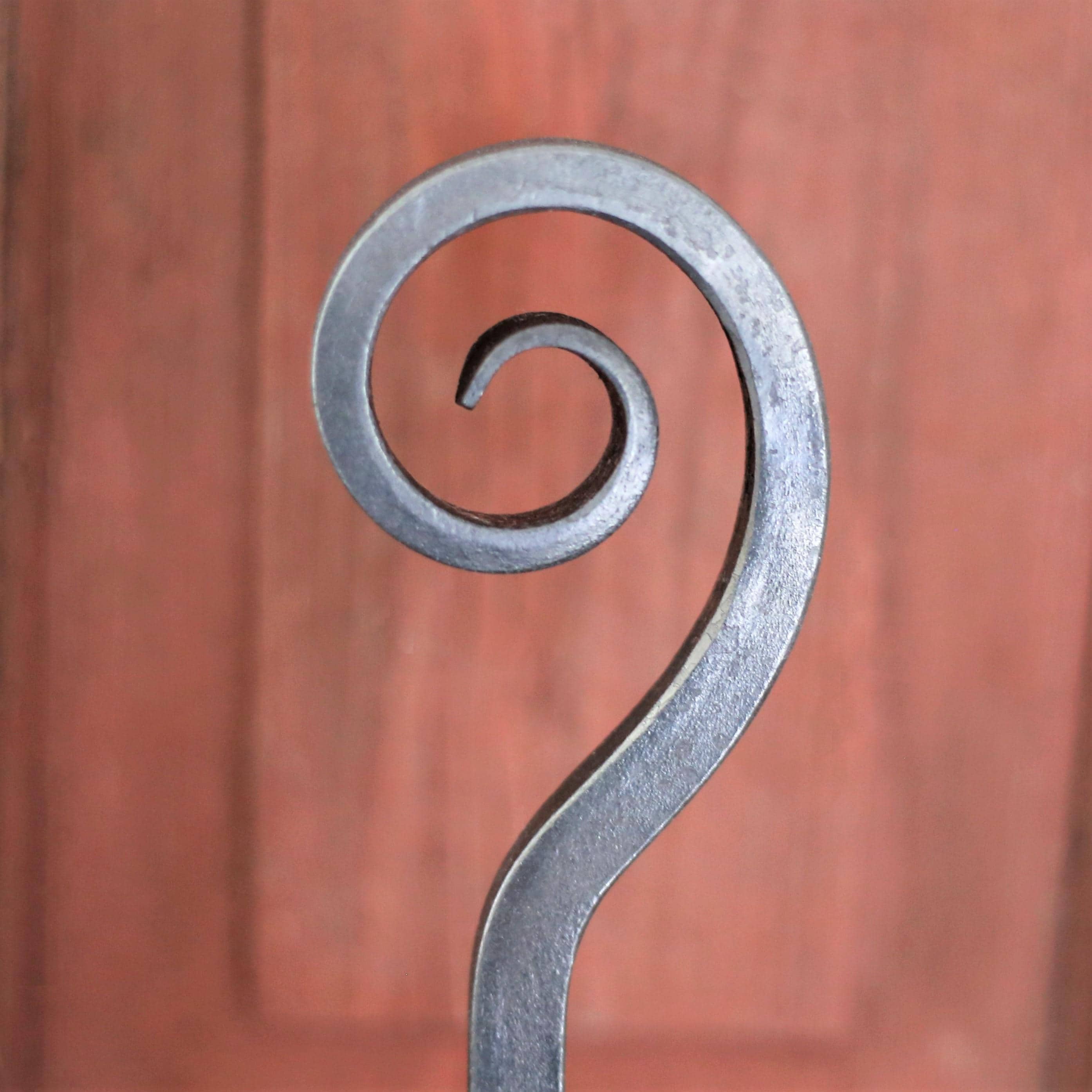 Hand Forged Iron Fire Poker: Scroll Twist Fireside Tool - Etsy