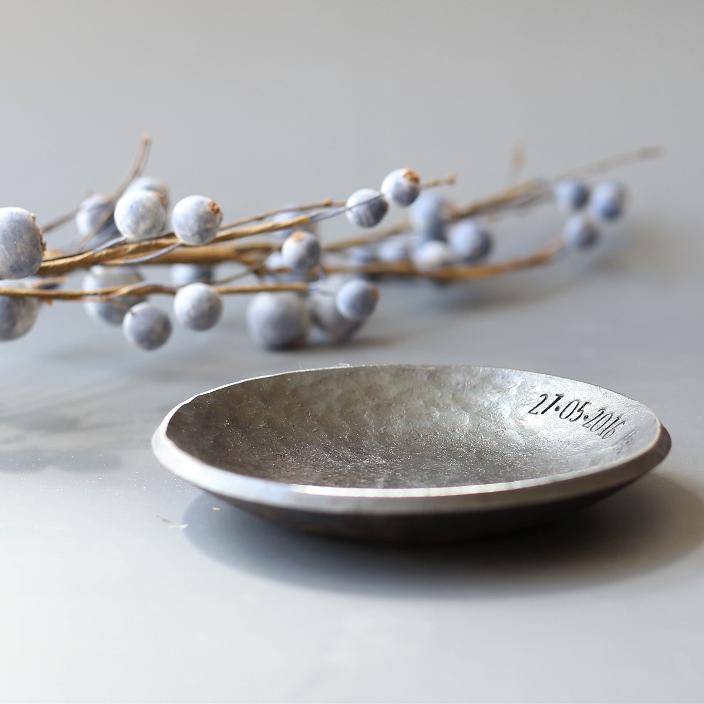 6th Anniversary Gift for Him Heavy Iron Wedding Ring Dish | Etsy UK