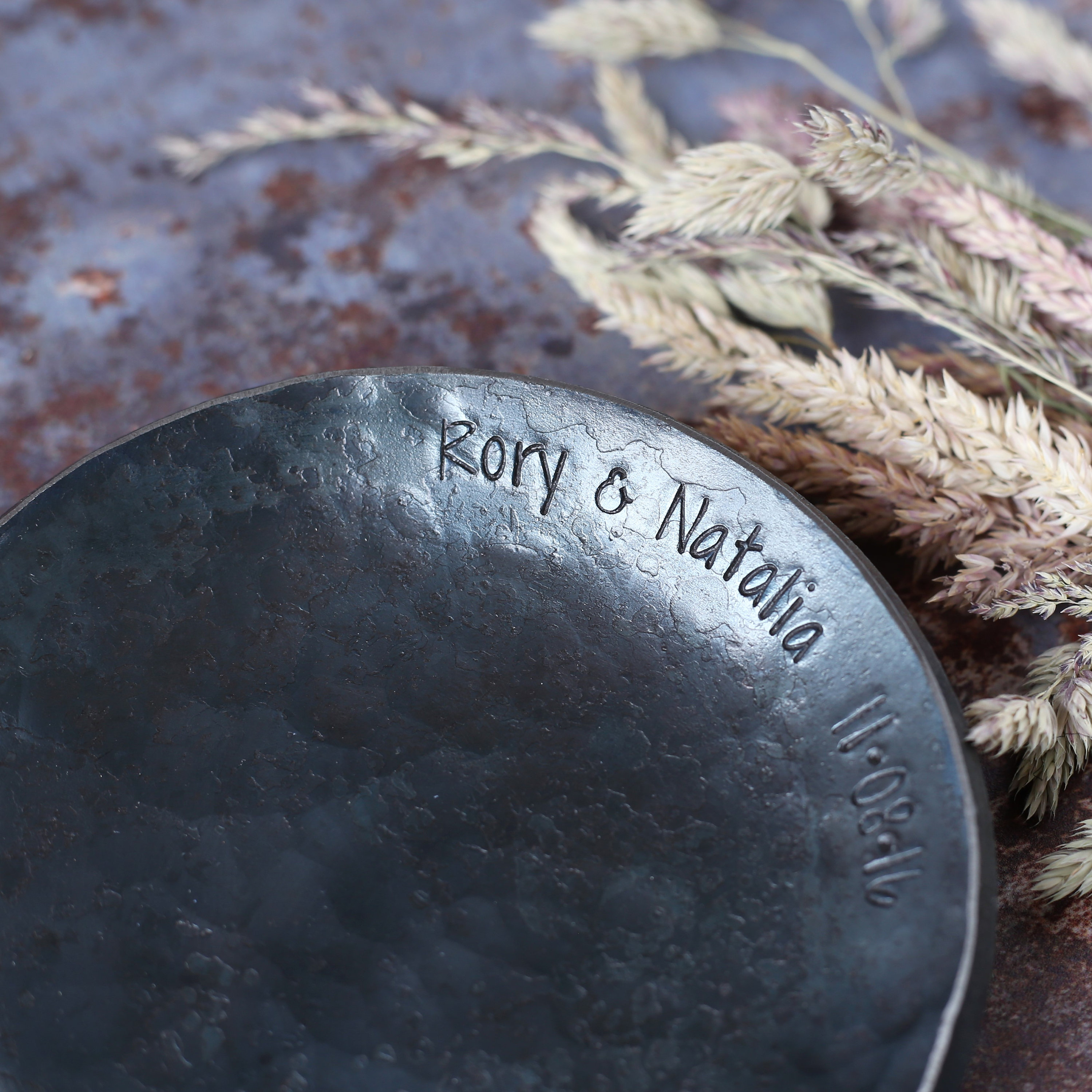 6th Anniversary Gift for Him Heavy Iron Wedding Ring Dish - Etsy UK