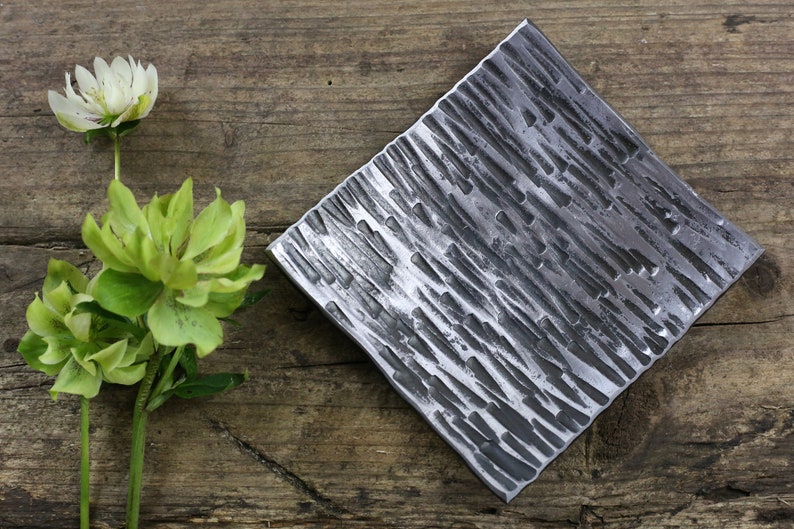 Square Steel Ring Dish 11th Anniversary Gift Steel | Etsy