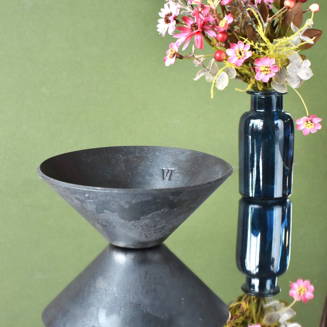 Iron Conical Bowl 6th Anniversary - Tally Marks Roman Numerals VI ...