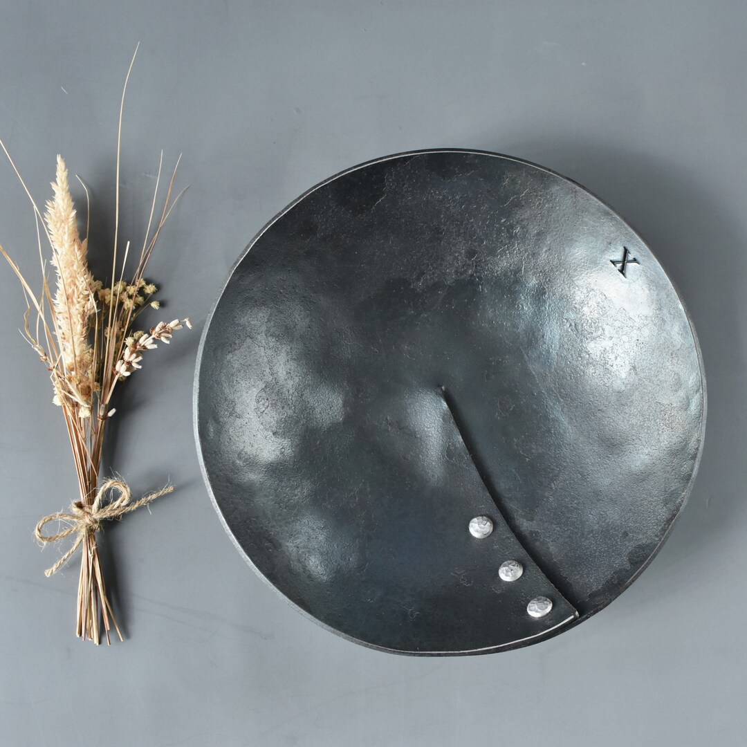 Hand Forged Metal Bowl: 10th Anniversary Aluminum Rivets - Etsy