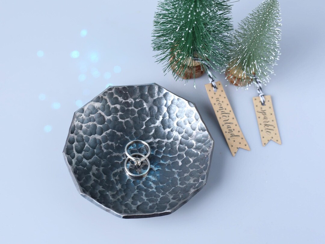 Modern Forged Iron Dish – Decagon Ring Bowl | Unique Christmas Gift - Etsy