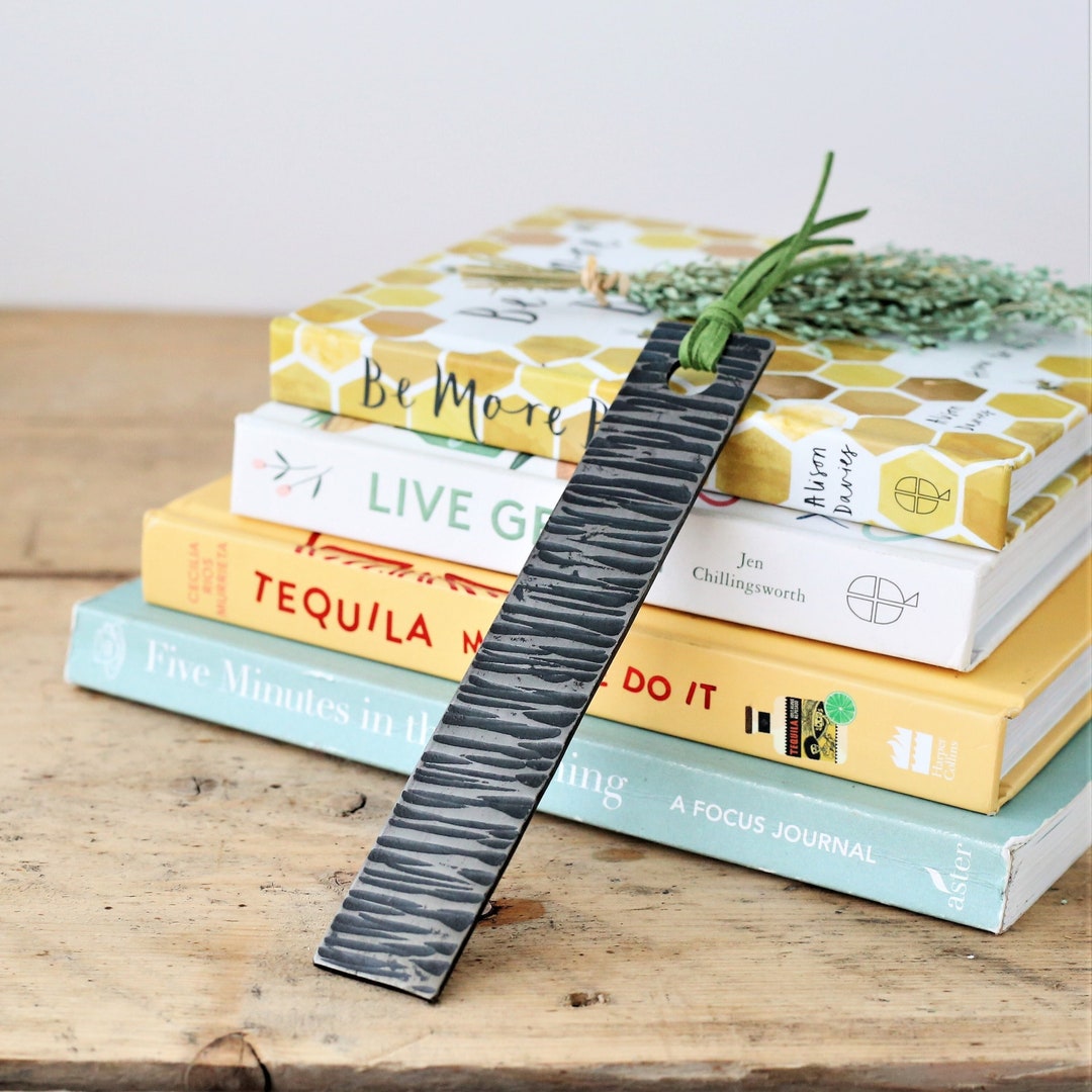 Hand Forged Steel Bookmark – 11th Anniversary Gift, Personalized Metal ...