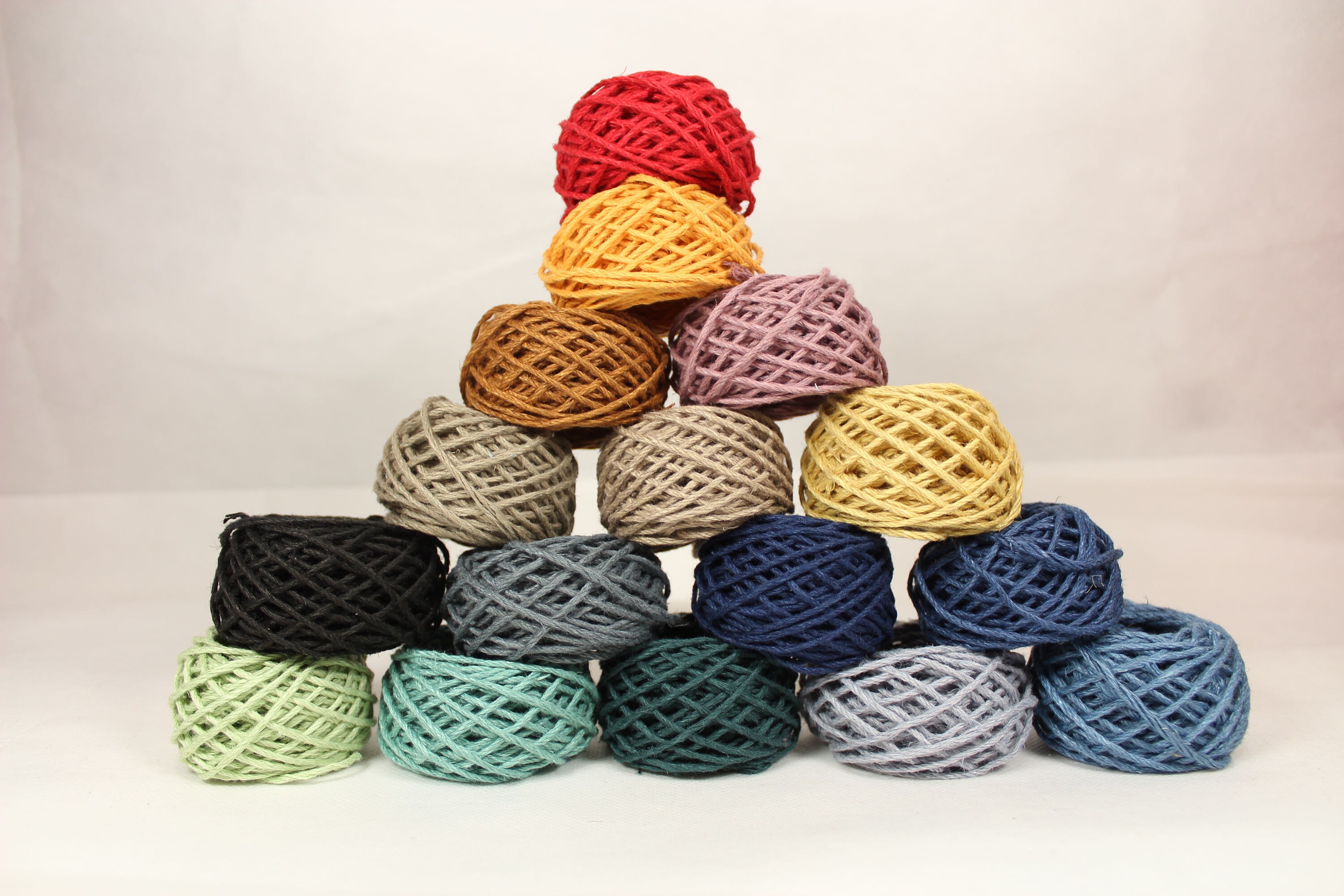 Colored Hemp Yarns 16 Colors 1.4mm - Etsy UK