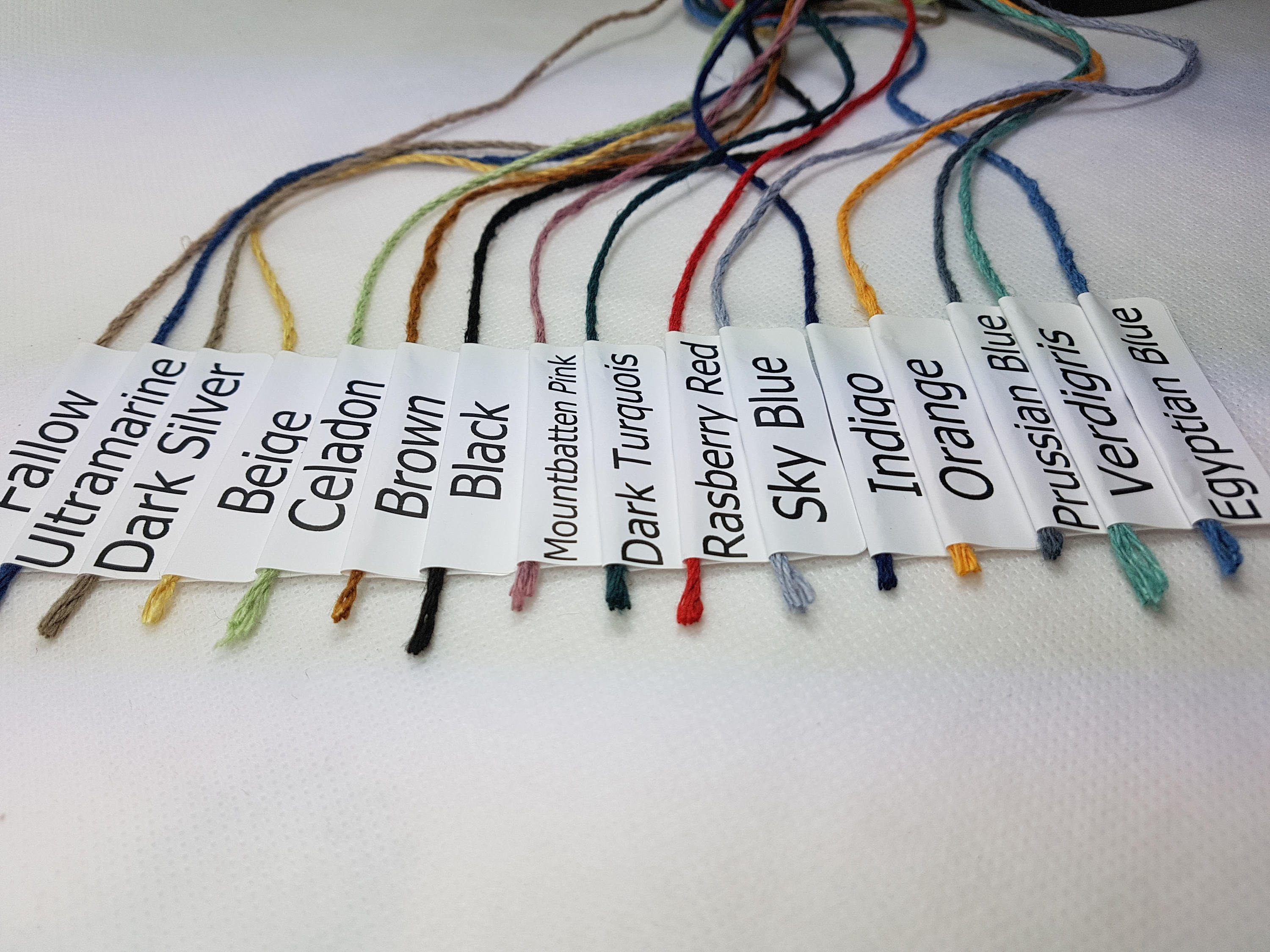 Colored Hemp Yarns| 16 Colors| 1.4mm - Etsy UK