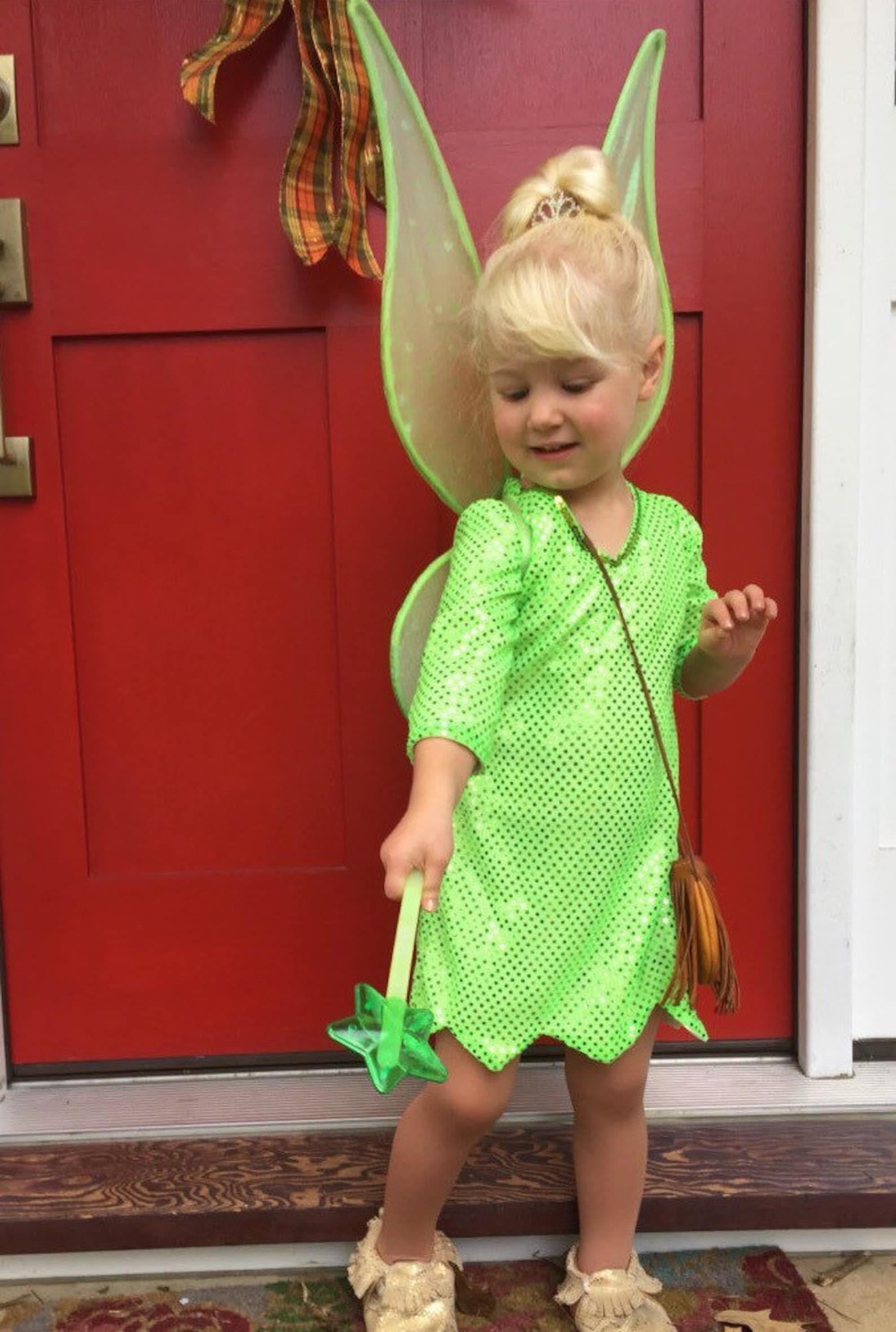 Green Fairy Dress Inspired by Tinkerbell Long Sleeve Halloween/cosplay ...
