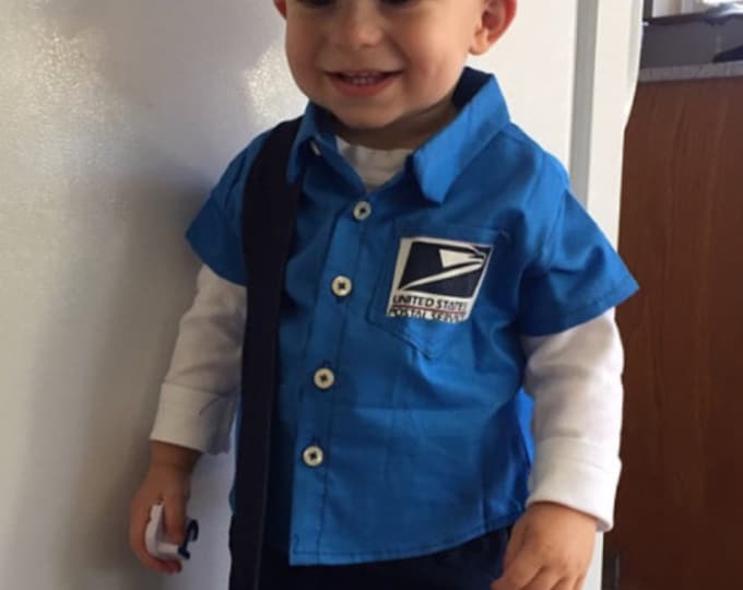 Mailman Costume Boy Costume Pretend 3pcs Children Cosplay - Etsy