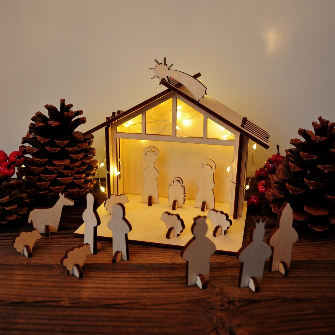 DIY Children’s Nativity Set, Children’s Christmas Crafts, Paintable ...
