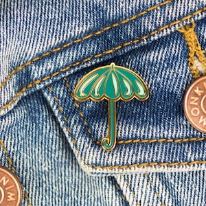 Umbrella Enamel Pin Umbrella Jewellery PNW Gift Rainy Day Gift Umbrella ...