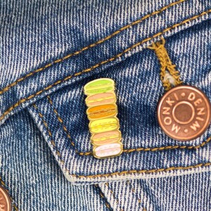 Macaron Enamel Pin Macaron Hard Enamel Pin Foodie Gift Macaron Lapel ...