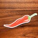 Chili Pepper Sticker Vinyl Sticker Pepper Lover Gift Vinyl - Etsy