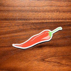 Chili Pepper Sticker Vinyl Sticker Pepper Lover Gift Vinyl - Etsy
