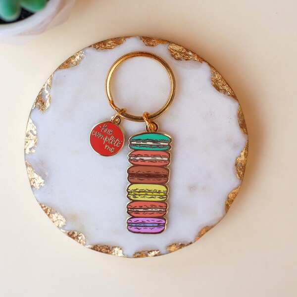 Macaron Keychain - Etsy