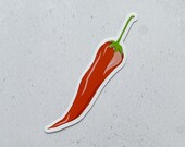 Chili Pepper Sticker Vinyl Sticker Pepper Lover Gift Vinyl - Etsy