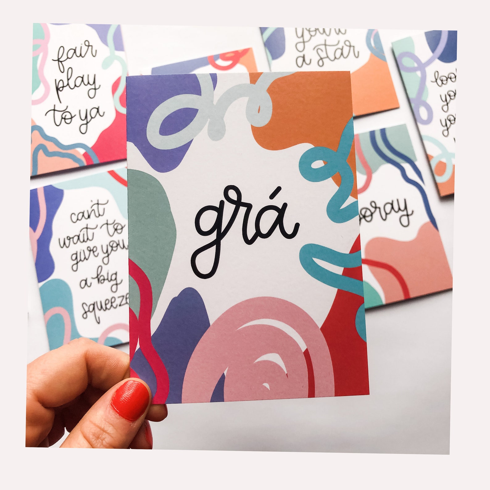 Gra Irish Gaelic Love Card Le Grá Sending Love Card Irish Card Irish ...