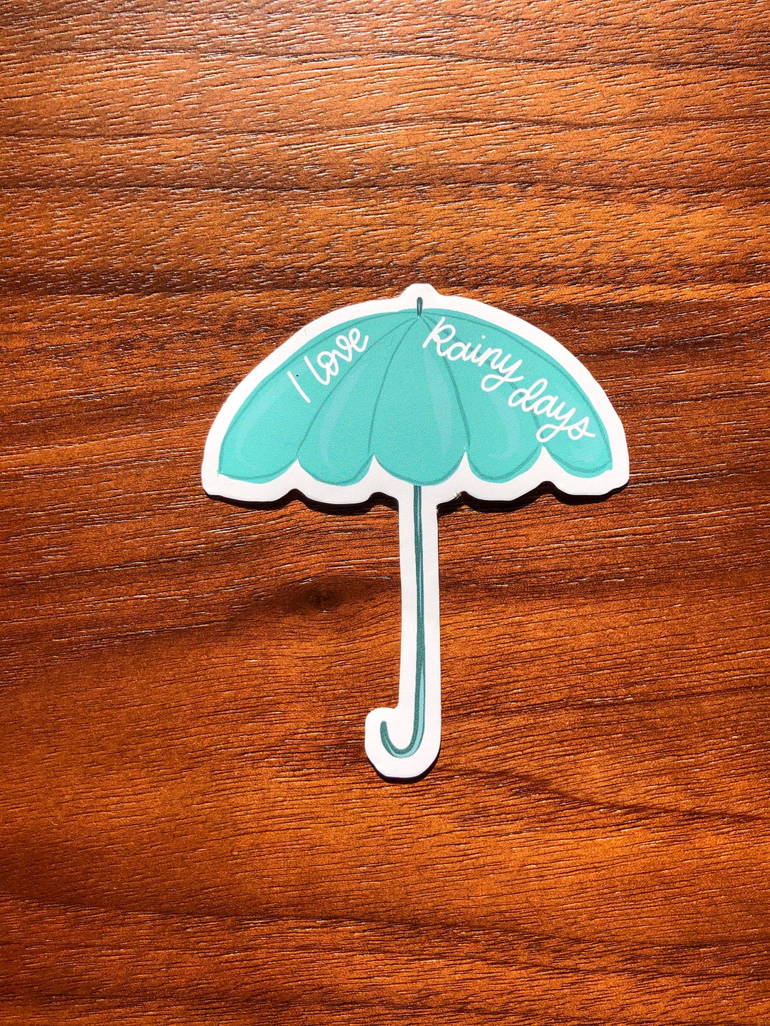 I Love Rainy Days Umbrella Vinyl Sticker 3in Sticker Vinyl Laptop ...