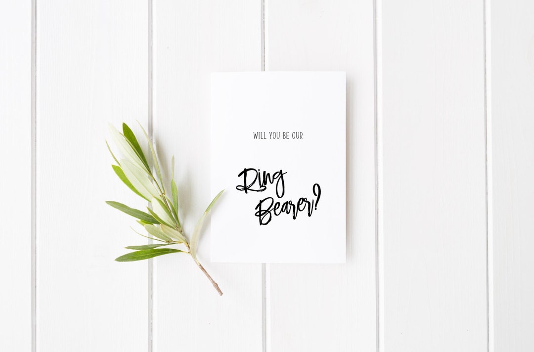 Will You Be Our Ring Bearer Card for Ring Bearer Ring Bearer Card Be My ...