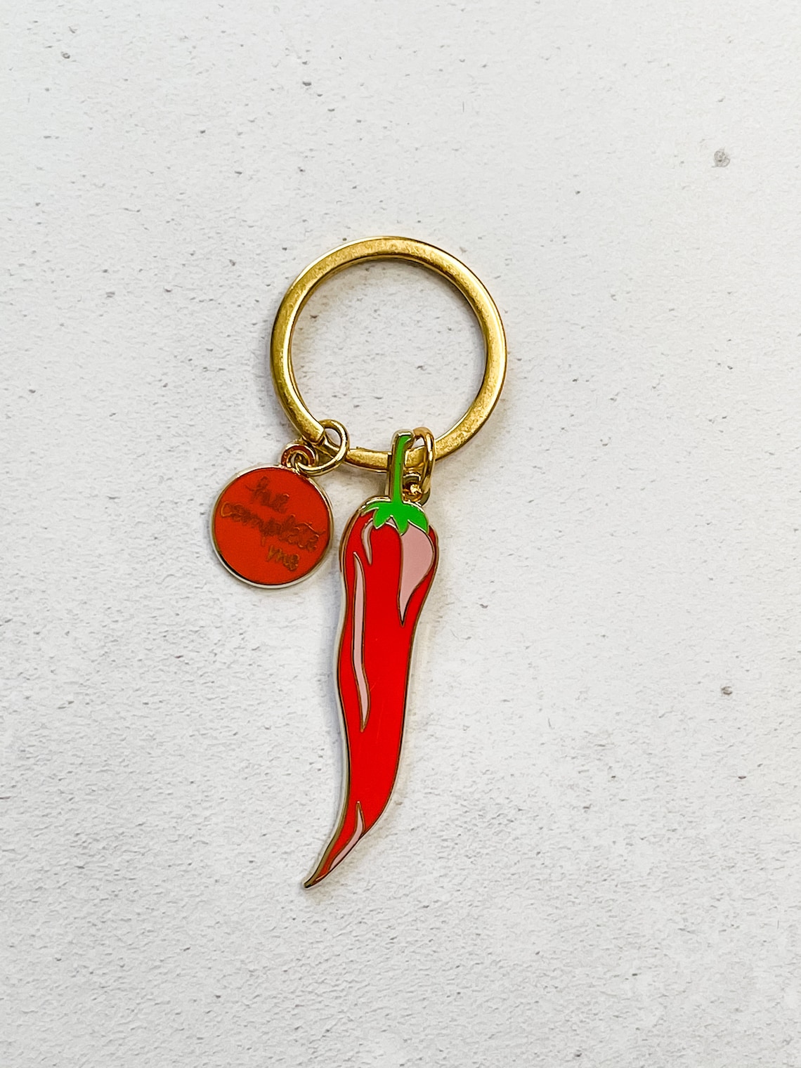 Red Chili Pepper Keychain Foodie Gift Culinary Gift Pepper Keyring ...