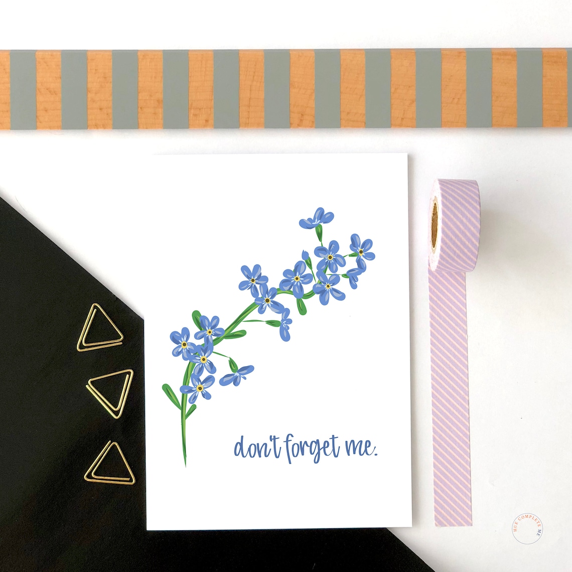 Forget me not card do not forget me card moving card friend | Etsy