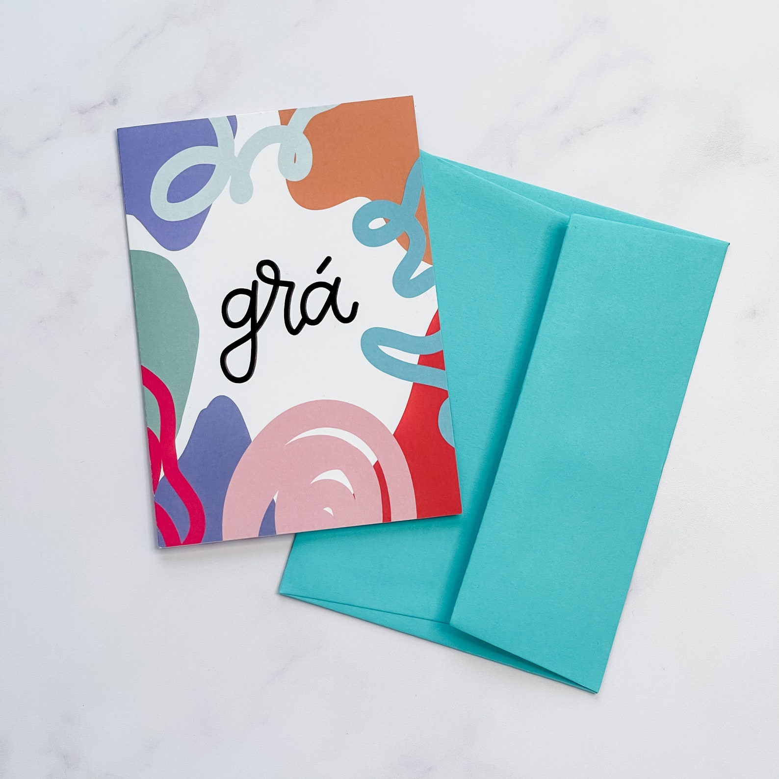 Gra Irish Gaelic Love Card Le Grá Sending Love Card Irish Card Irish ...