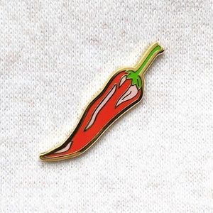 Chili Pepper Enamel Pin Red Chili Pepper Pin Foodie Gift Culinary ...