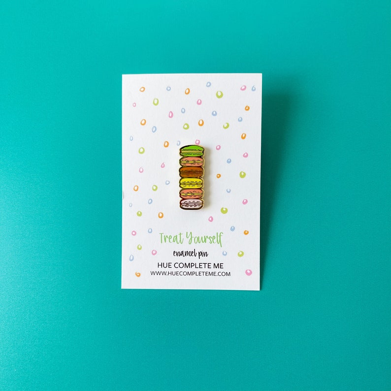 Macaron Enamel Pin Hard Enamel Pin Foodie Gift Macarons Pin Lapel Pin ...