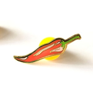 Chili Pepper Enamel Pin Red Chili Pepper Pin Foodie Gift Culinary ...