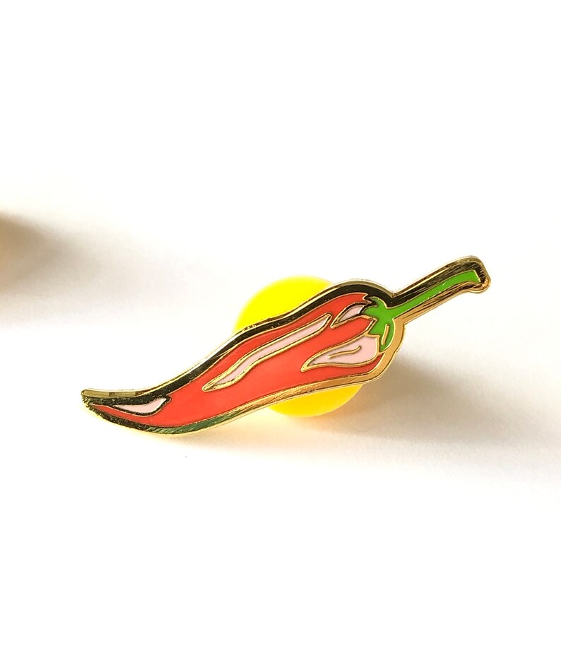 Chili Pepper Enamel Pin Red Chili Pepper Pin Foodie Gift - Etsy