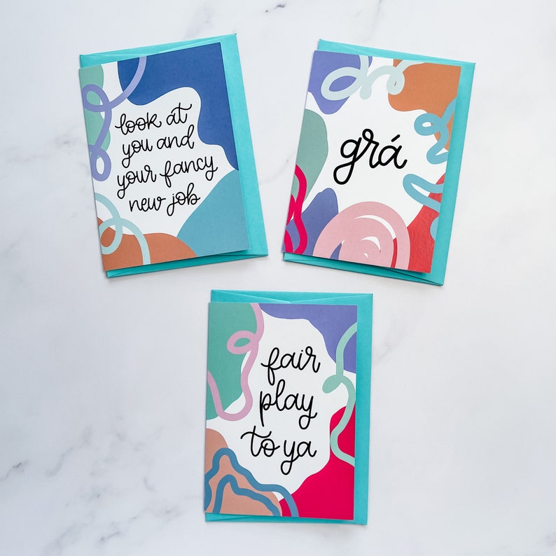 Gra Irish Gaelic Love Card Le Grá Sending Love Card Irish Card - Etsy