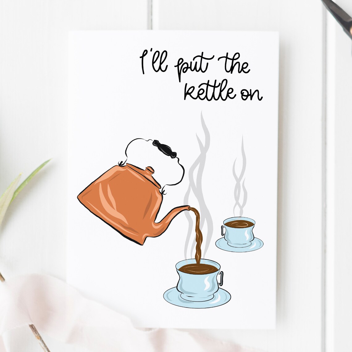 I'll Put the Kettle on Friendship Card Friendship Card Irish Missing ...
