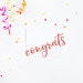 Congrats, Red Calligraphy Congratulations Card,red Congratulations Card ...