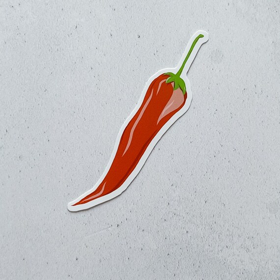 Chili Pepper Sticker Vinyl Sticker Pepper Lover Gift Vinyl | Etsy