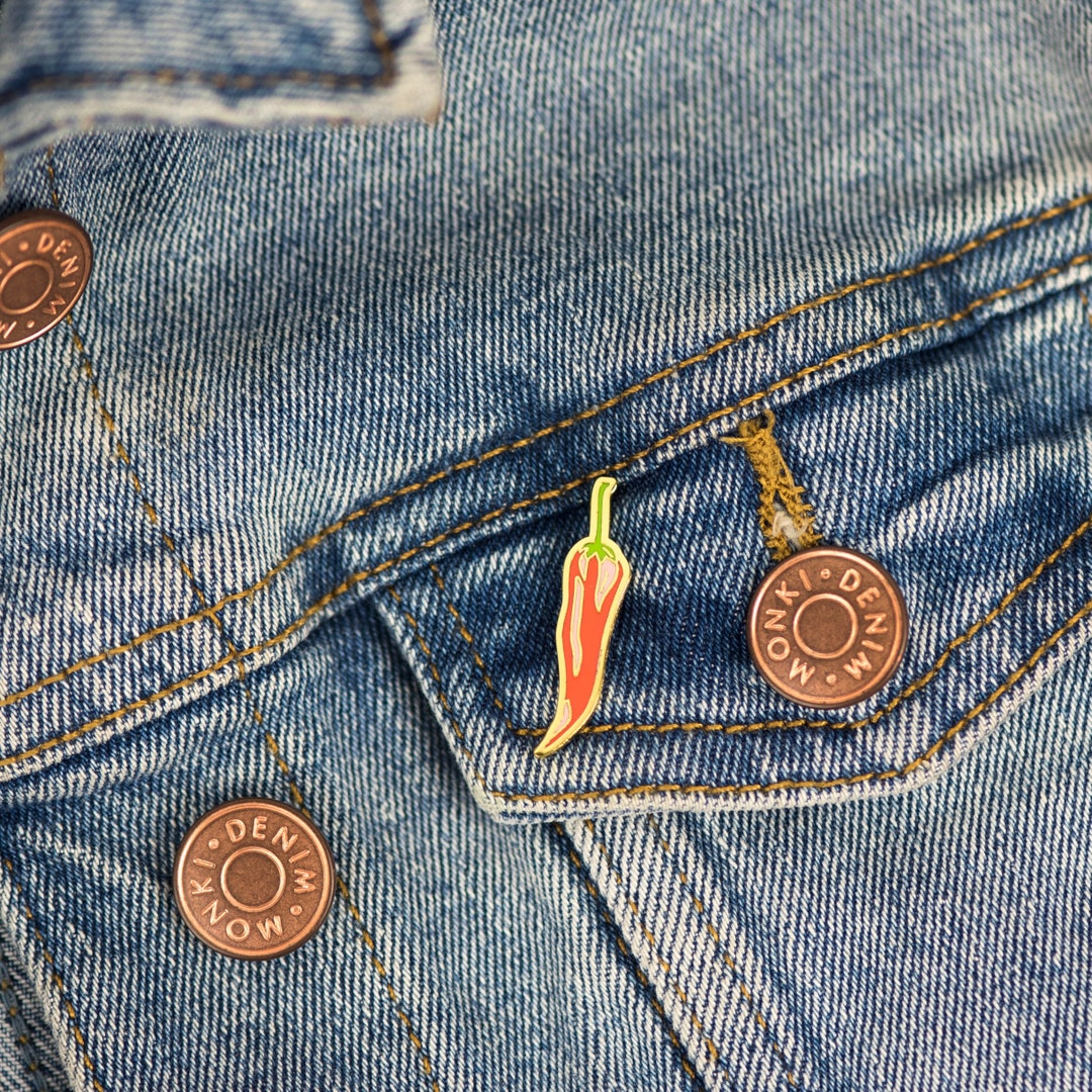 Red Chili Pepper Pin Foodie Gift Culinary Gift Pepper Pin Chili Lapel ...