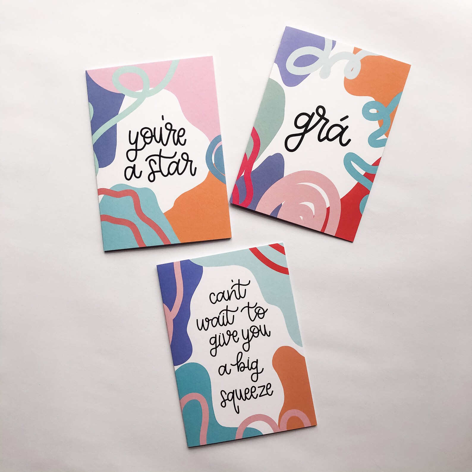 Gra Irish Gaelic Love Card Le Grá Sending Love Card Irish Card Irish ...