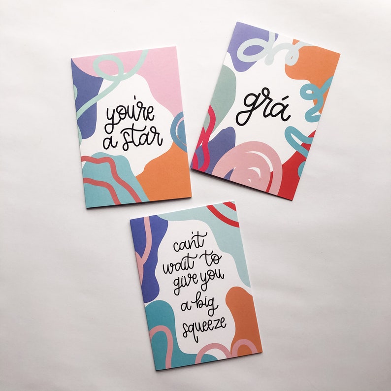 Gra Irish Gaelic Love Card Le Grá Sending Love Card Irish Card - Etsy