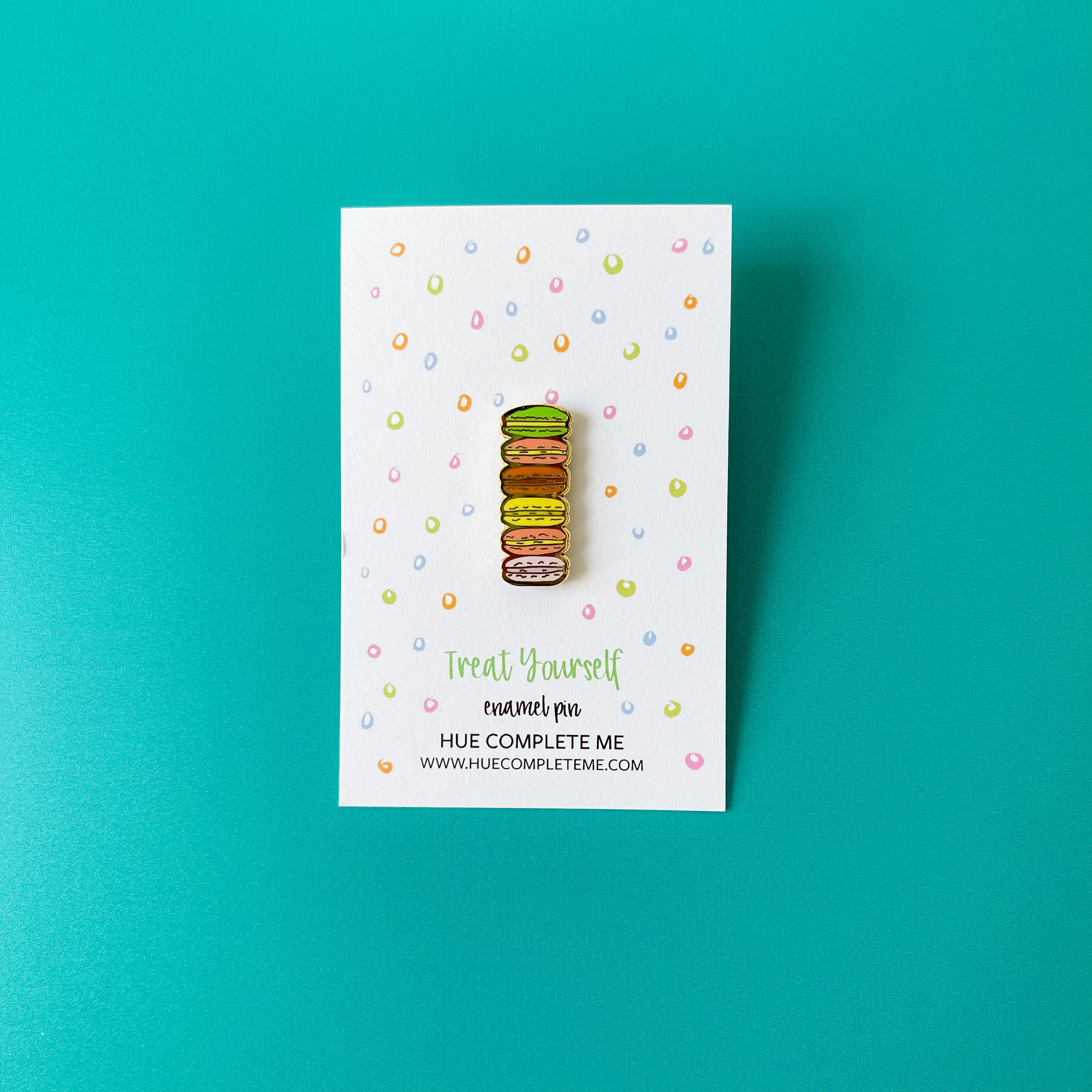 Macaron Stack Enamel Pin - Colourful French Macarons - Etsy