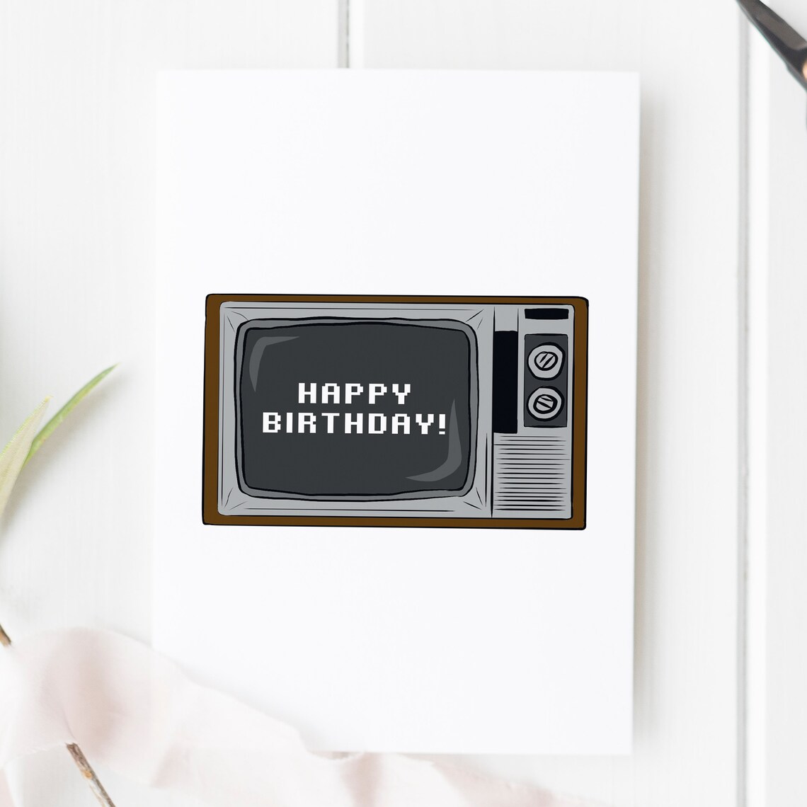 TV Birthday Card Gamer Birthday Card Television Birthday Card - Etsy