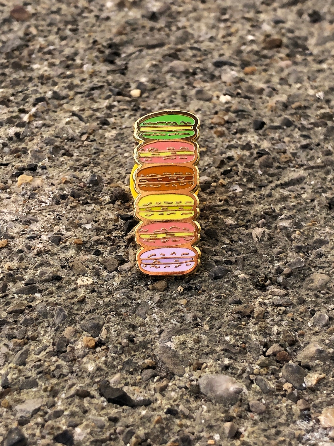 Macaron Enamel Pin Macaron Hard Enamel Pin Foodie Gift Macaron | Etsy